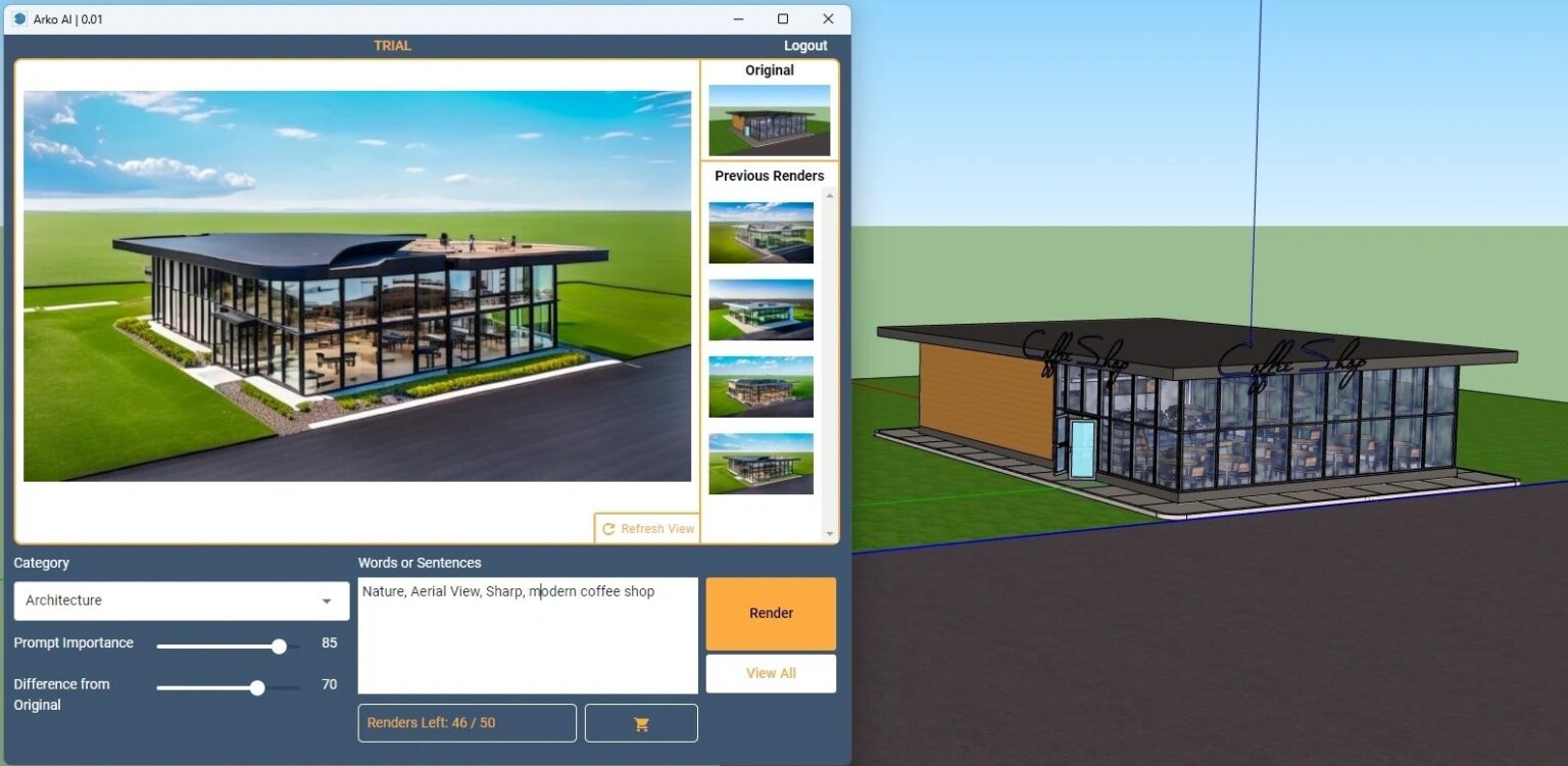 ArkoAI雲端AI渲染器 – 優象設計