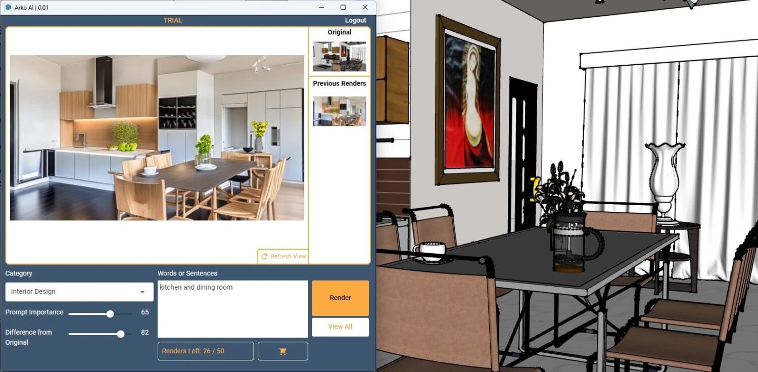 ArkoAI雲端AI渲染器 – 優象設計